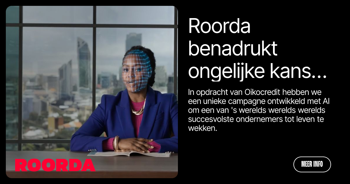 Roorda benadrukt ongelijke kansen via AI | Roorda Reclamebureau Amsterdam
