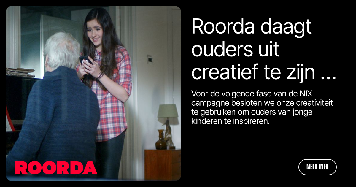 Roorda daagt ouders uit creatief te zijn | Roorda Reclamebureau Amsterdam